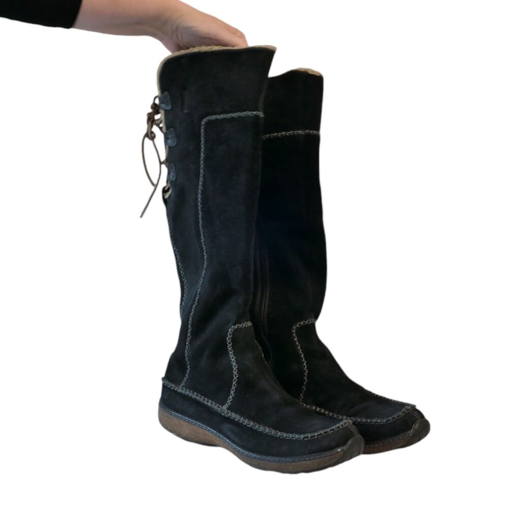 Timberland Women's Sz 7 Leather Lace Up Knee High Fau… - Gem